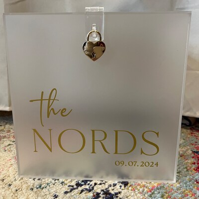 Wedding Card Box, Personalized Name Card Box, Event Card Holder ...