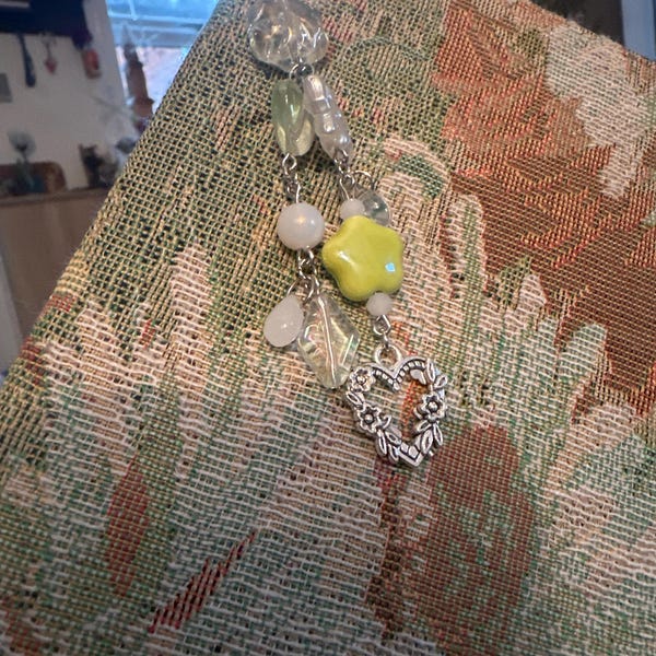 Mystical Ocean Jellyfish Beaded Charm Keychain Crab Fish Purple Pink ...