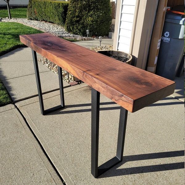 Steel End Table Legs/night Stand Legs/wide Base Trapezoid/set of Two ...