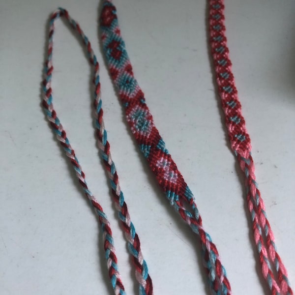 Two Friendship Bracelets Colorful Favorite Bracelets - Etsy