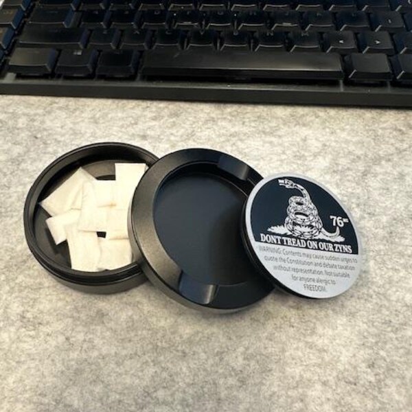 Metal Zyn Can, Metal Snus Can, Zyn Tin, Snus Container, Snus Holder ...
