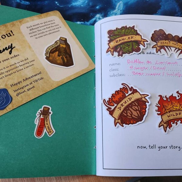 Dnd Ranger Subclass Stickers | TTRPG Fantasy Journal, Laptop & Water ...
