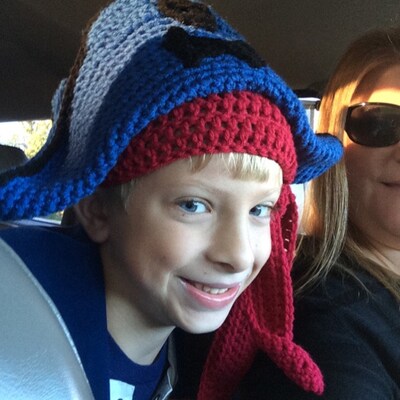 Crochet Pattern:kids Pirate Hat,pirate Hat Crochet Pattern,crochet ...
