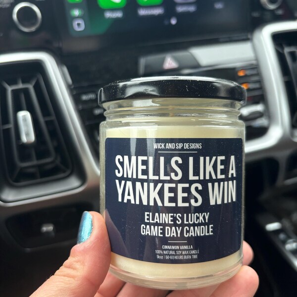 Personalized Smells Like A Sooners Win Candle, Custom Oklahoma Candle ...