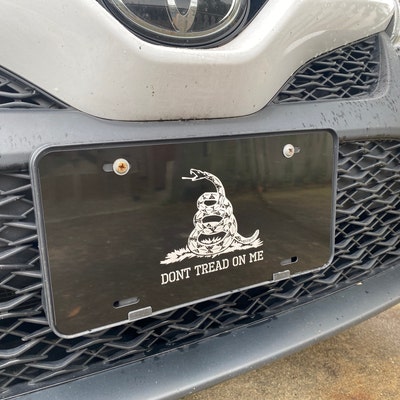 Georgia Est Black Aluminum 12x 6 License Plate Laser Engraved Stainless ...