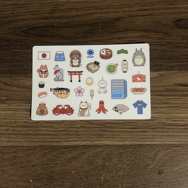 Sticker Sheet Japan Handmade by Heemly - Etsy