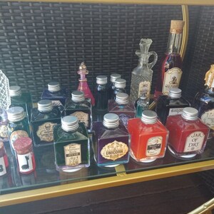 Mini Potion Bottle Labels Doll House Realistic Handmade | Etsy