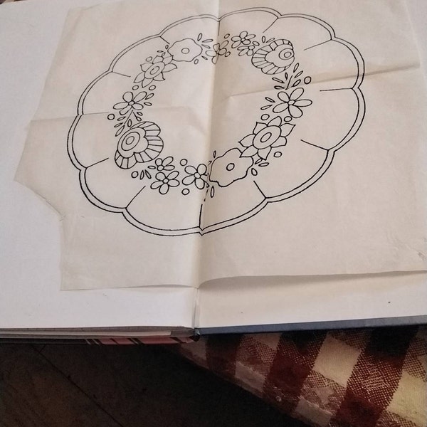 Vintage Hand Embroidery Design by Needlewoman 136, Country Cottage ...