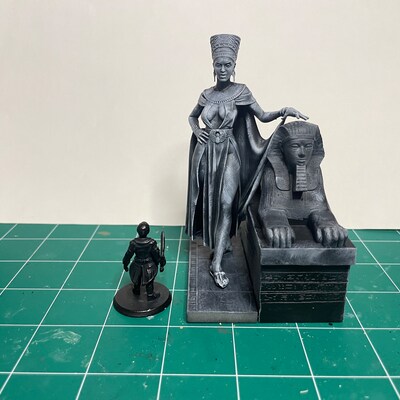 Ankhshu Egyptian Cat Girl Statue & Miniature With Variants - Etsy