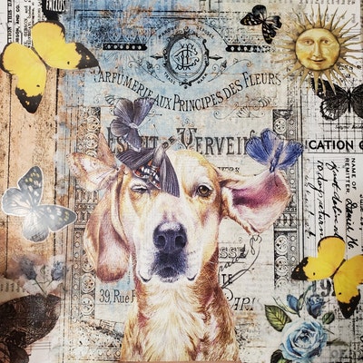 Paper Designs Rice Paper Dog Rice Paper A4 Rice Paper - Etsy
