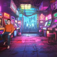 Animated Vtuber Background for Twitch, Angelic Blue and Gold Bedroom ...