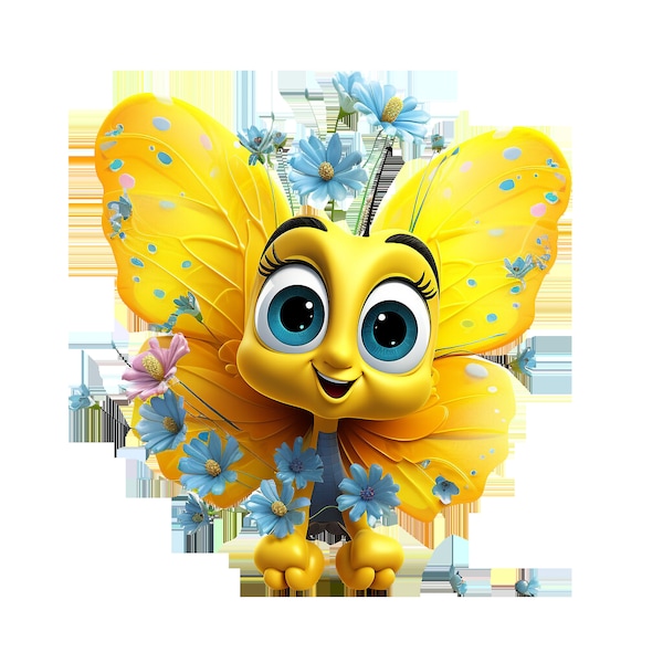 Butterfly Clipart Cute Butterfly Clipart Insect Clipart Floral ...