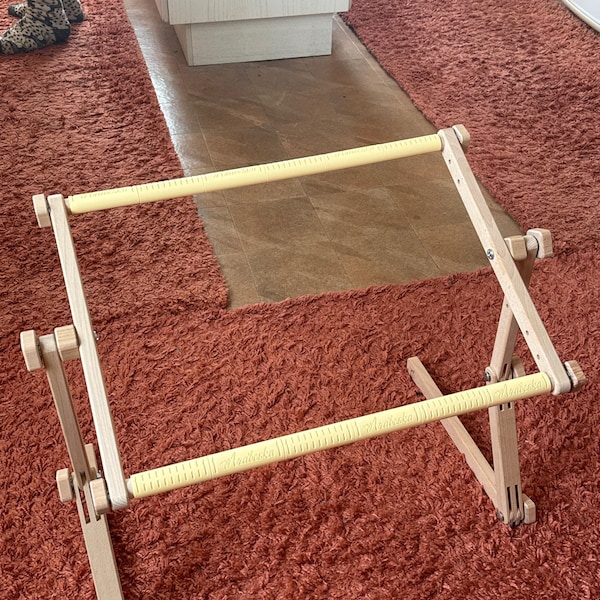 Needlework Table and Lap Hands-free Stand With Adjustable Frame Made of ...