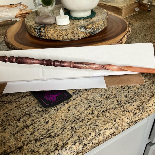 Gemstone Wands 31-40, Crystal, Birthstone Magic Wands, Wood Wand, Magic ...