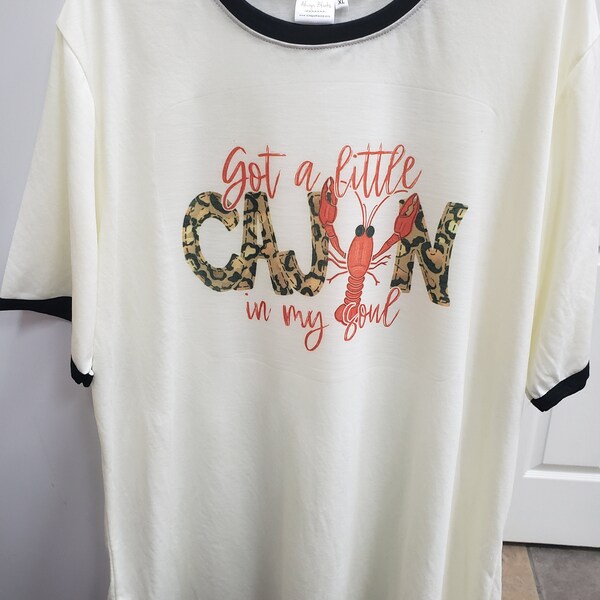 Cajun in My Soul Crawfish Sublimation Design | Leopard Print (digital ...