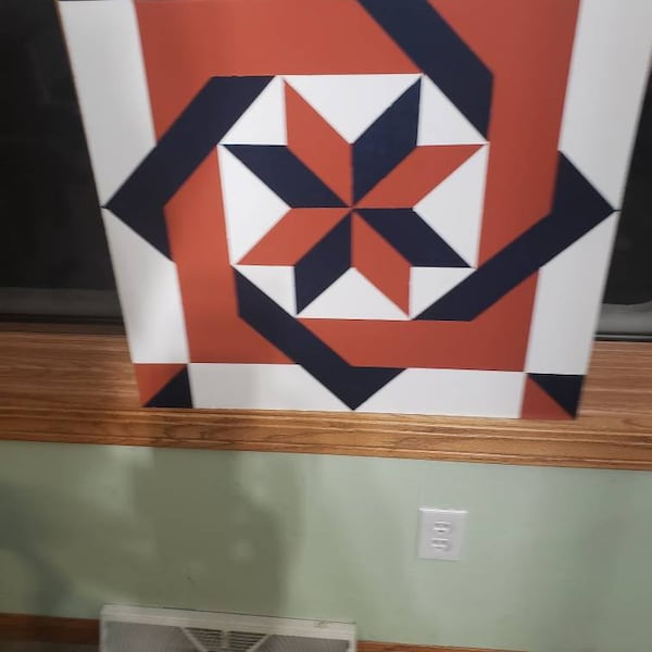 Mariner's Compass Barn Quilt Pattern: DIY Yard Art (paper Pattern) - Etsy