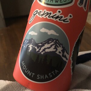 Mt. Shasta Bumper Sticker Mount Shasta Pen & Ink Sticker | Etsy