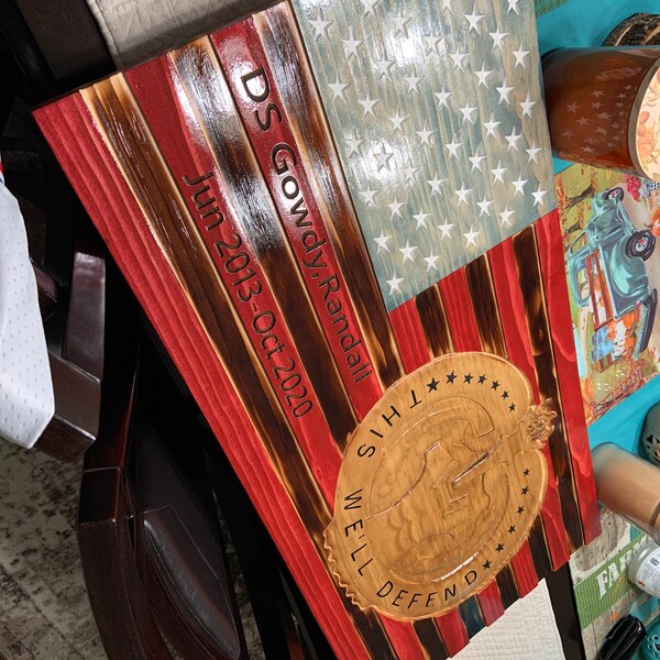 ARMY E9 Rank Plaque Command Sergeant Major Wooden Military Army ...