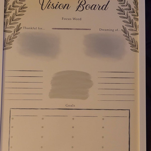 Fridge Magnet Vision Board, 11"x14" Dry Erase Vision Board/goal Planner ...