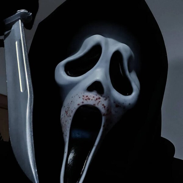 Scream 6 Mask Custom - Jason Carvey Bloody Ghostface - Etsy