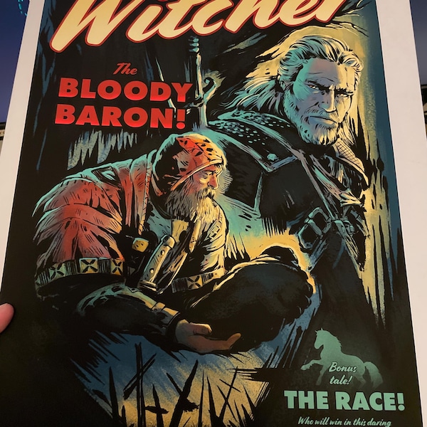 THE BLOODY BARON Poster | Video Game Art Print | Gaming Wall Decor ...