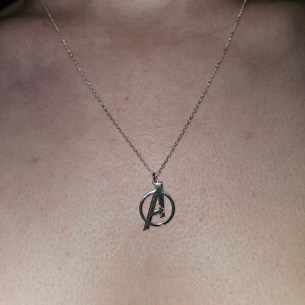 Personalized Cursive Initial Necklace, Custom Sterling Silver Initial ...