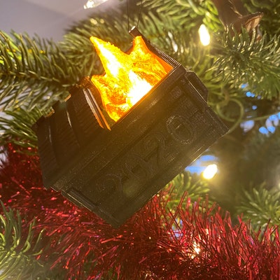 2020 Dumpster Fire Lit Ornament, 3D Printed With LED Light - Etsy