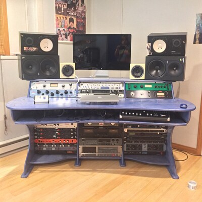 Recording Studio Desk/ 12RU Workstation/ Cabinet Grade Birch Plywood ...