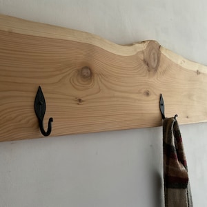 Blacksmith Handcrafted Towel Holder for Bathrooms Black Wrought Iron ...