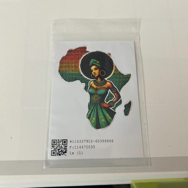 Afro Sticker, African Mom Sticker, Mama With Child, Mothers Day Bubble ...
