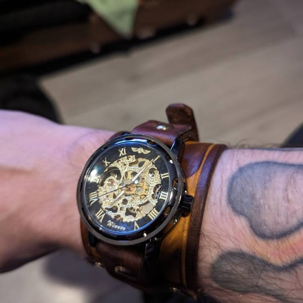 Fallout Inspired Unisex Wrist Watch Made From Full Grain Veg Tan ...