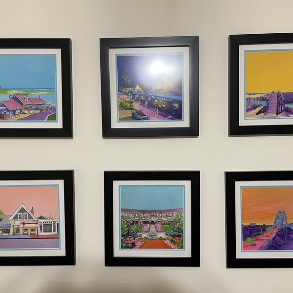 Wellfleet Beachcomber Premium-quality Print gicleé Pop Art 8x8 10x10 ...