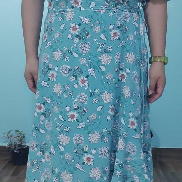 Maxi Wrap Dress Sewing Pattern: Women's PDF (XS-XXXL) + Bonus Romper - Etsy