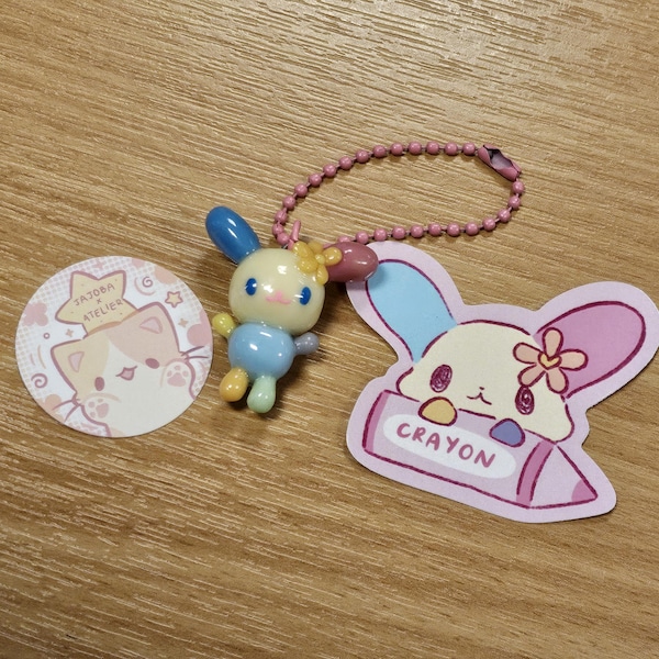 Mini Headphones Cat Clay Charm | Silly Cat Keychain | Silly Cat Desk ...