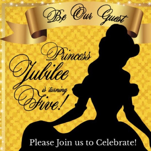 Be Our Guest Invitation Be Our Guest Birthday Be Our Guest Party ...