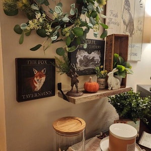 Fox Art, Custom Signs, Rustic Paintings, Folk Art, Wall Art, Primitive ...