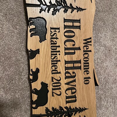 Custom Outdoor Wood Sign Personalized Cabin Camp Decor Welcome Sign ...