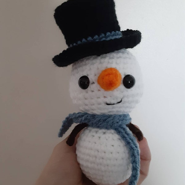 PATTERN: Snowbert the Snowman - Crochet Snowman Pattern - Amigurumi ...