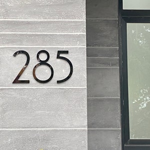12 Inch Large Modern House Numbers Architectural Home Address Sign Art ...