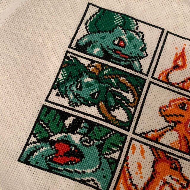 Magikarp/Gyarados Pattern Pokemon Cross Stitch | Etsy