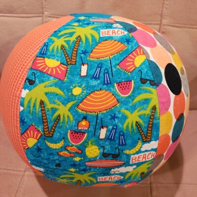 Santa Cruz Beach Ball PDF Sewing Patterns, Beach Ball Pattern, Birthday ...