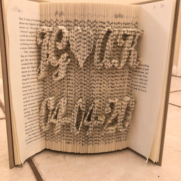 Book Folding Pattern - Alphabet Numbers Punctuation Cut and Fold ...