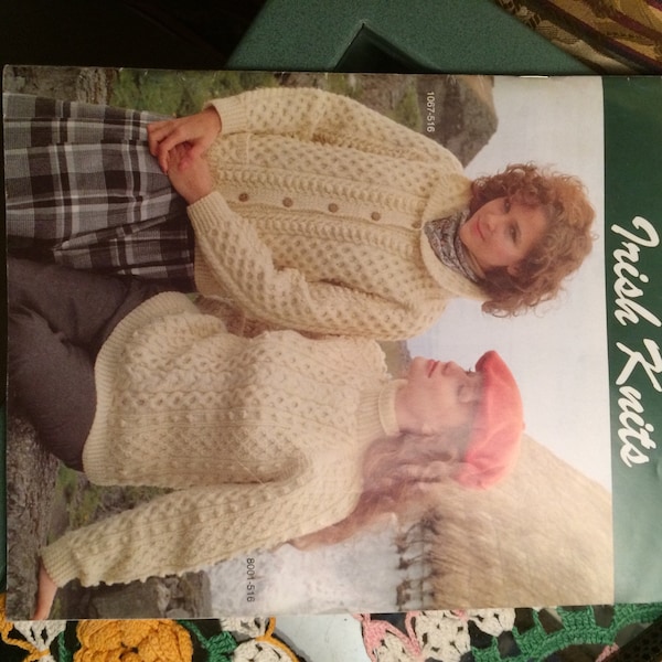 White Buffalo #6130 Cowichan Style Salmon Sweater Knitting Pattern ...