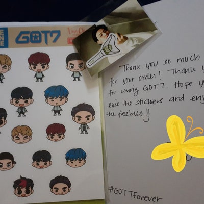 GOT7 Stickers GOT7 Gotoon Sticker Sheet Girls Girls Girls - Etsy