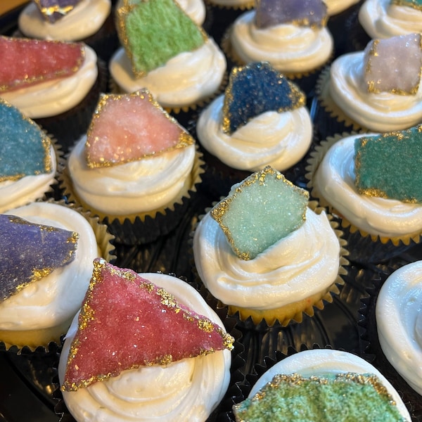 Edible Sugar Crystals, Vegan Geode Candy, Cake Decoration - Etsy