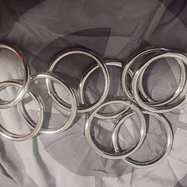 Steel Metal O-rings Welded Metal Loops – Round Formed Rings – Silver ...
