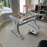 Seamless Trestle Table Legs, Farmhouse Dining Table Legs, Finish Sanded ...