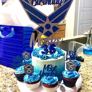 Custom Air Force Emblem Cake Topper. United States Air Force Custom ...