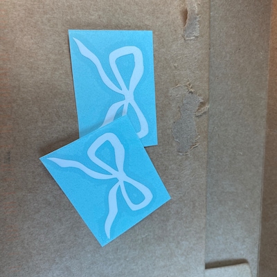 Bow Decal Car Rearview Mirror Sticker With Bow for Car Window Decal ...