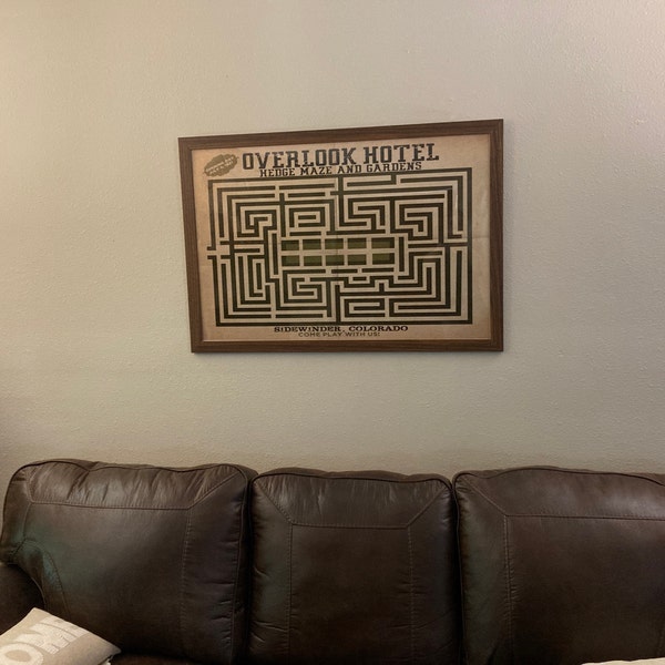 The Shining - Overlook Hotel Original Hedge Maze Poster Art Print ...